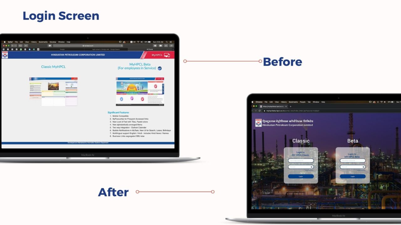 HPCL Employee Portal Re-design – Deepak Raut